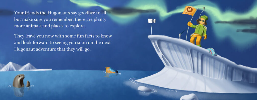 The Hugonauts – Animals of the South Pole – printed